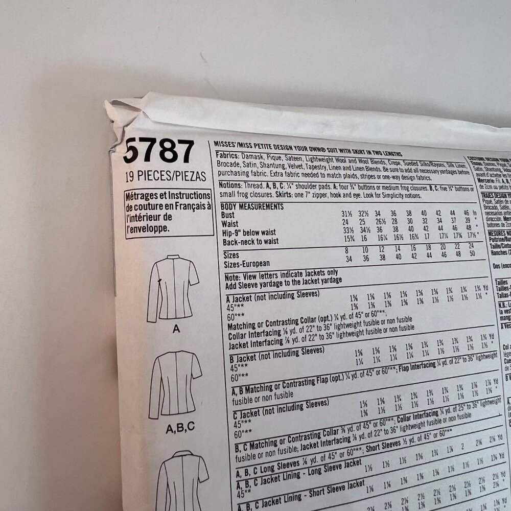 Simplicity | Office | Simplicity 5787 Pattern 2 Looks Design Your Own ...